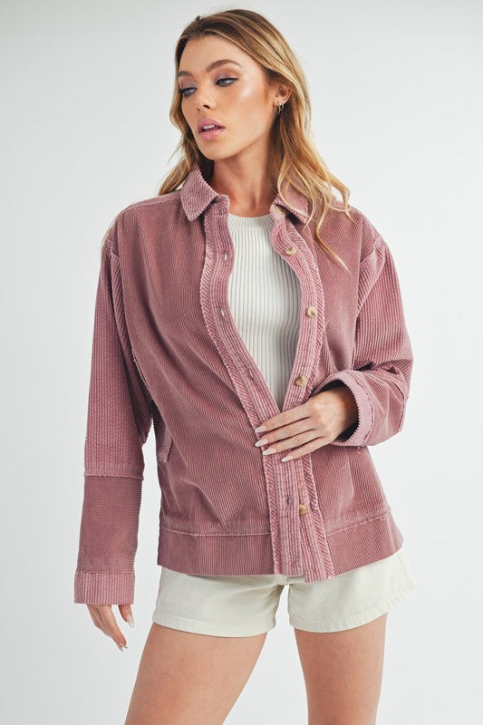 Daphne Corduroy Layering Jacket – brighton trend